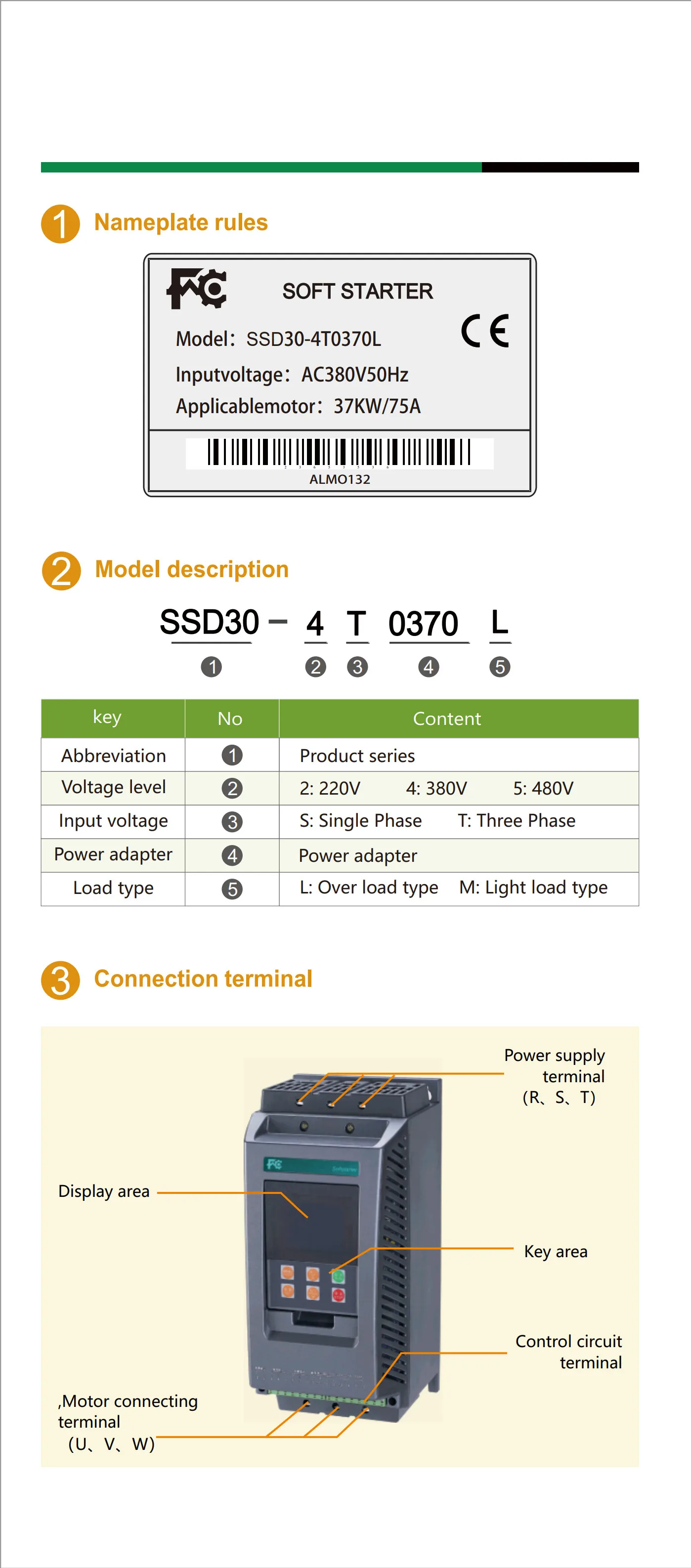 15kw~630kw Built-in Bypass Motor Soft Starter/ac Motor Soft Starter/engine Protection/50/60hz ...