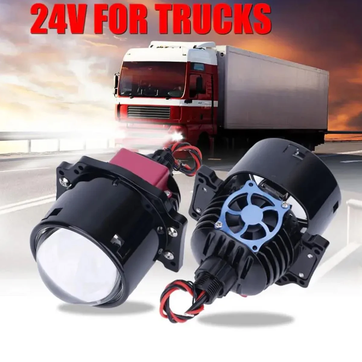 2.5inch Bi Led Projector Lens Headlight 55w Car Headlights Bulb H4 H7 ...