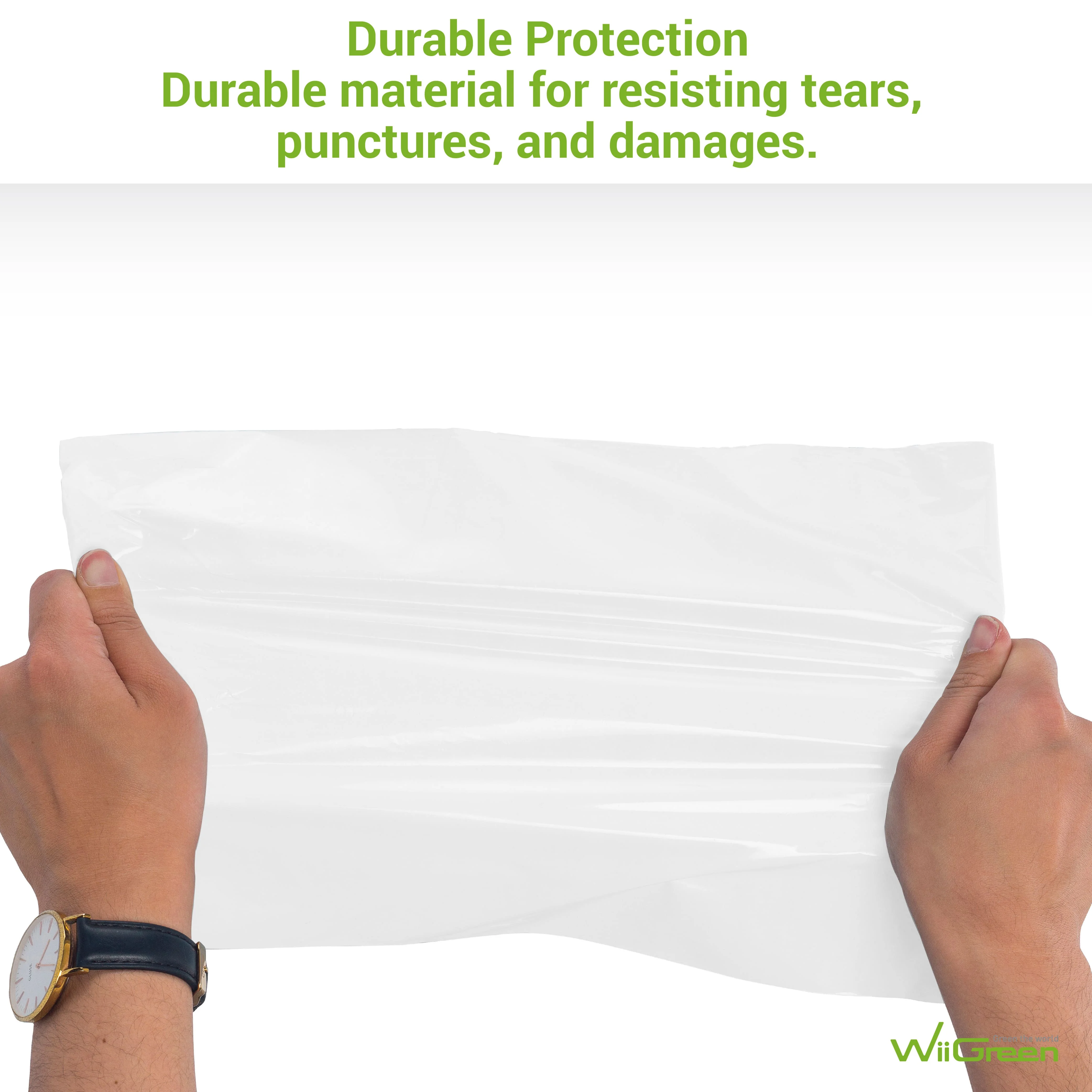 Self-Adhesive 5x7 Inch White Waterproof for Poly Mailer Bags Tear-Proof ...