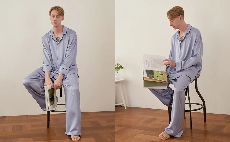 Prefect Sleepwear Men Comfortable Pjs Men's Organic Cotton Pajama Set ...