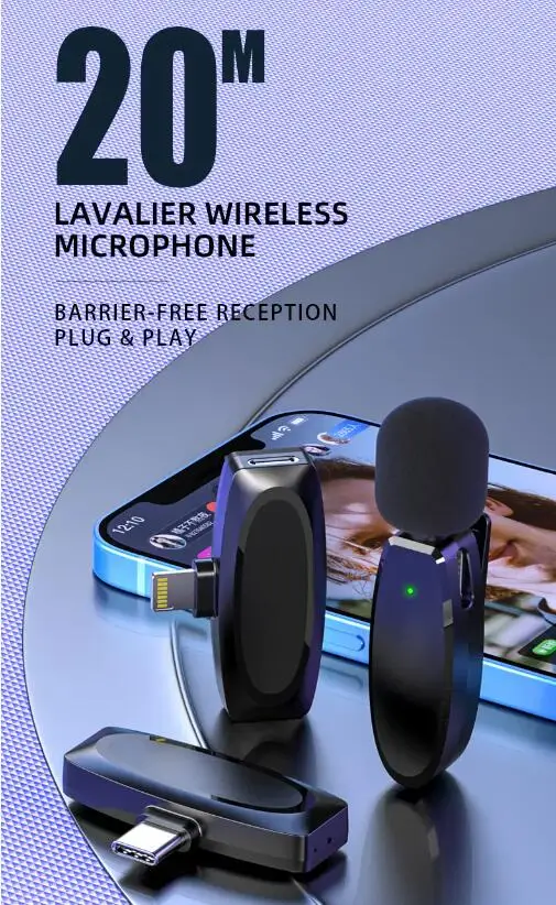 Ap004-c Wireless Mini Microphone Type-c Jack Portable Collar Mic Plug Play No App For Android ...