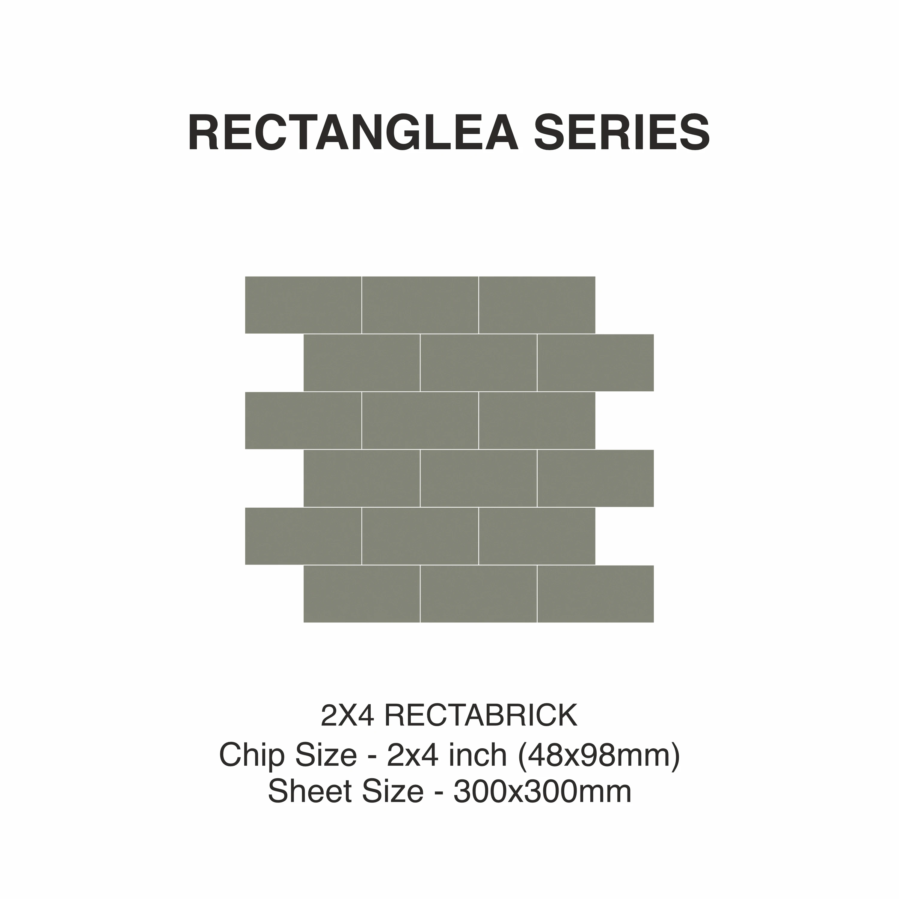 Mosaic Tiles Fullbody Porcelain Recta Bricks 2x4 Ceramic Mosaic Tile ...
