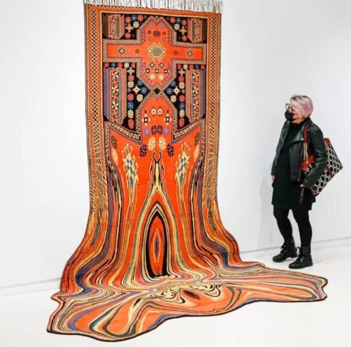 Melting New Look Persian Melting Rug, Anatolian Motif Melting Tufted ...