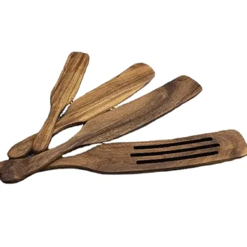 Best Quality Wooden Spurtle Set 5pc Wooden Spoons | Spatula Set Cherry ...