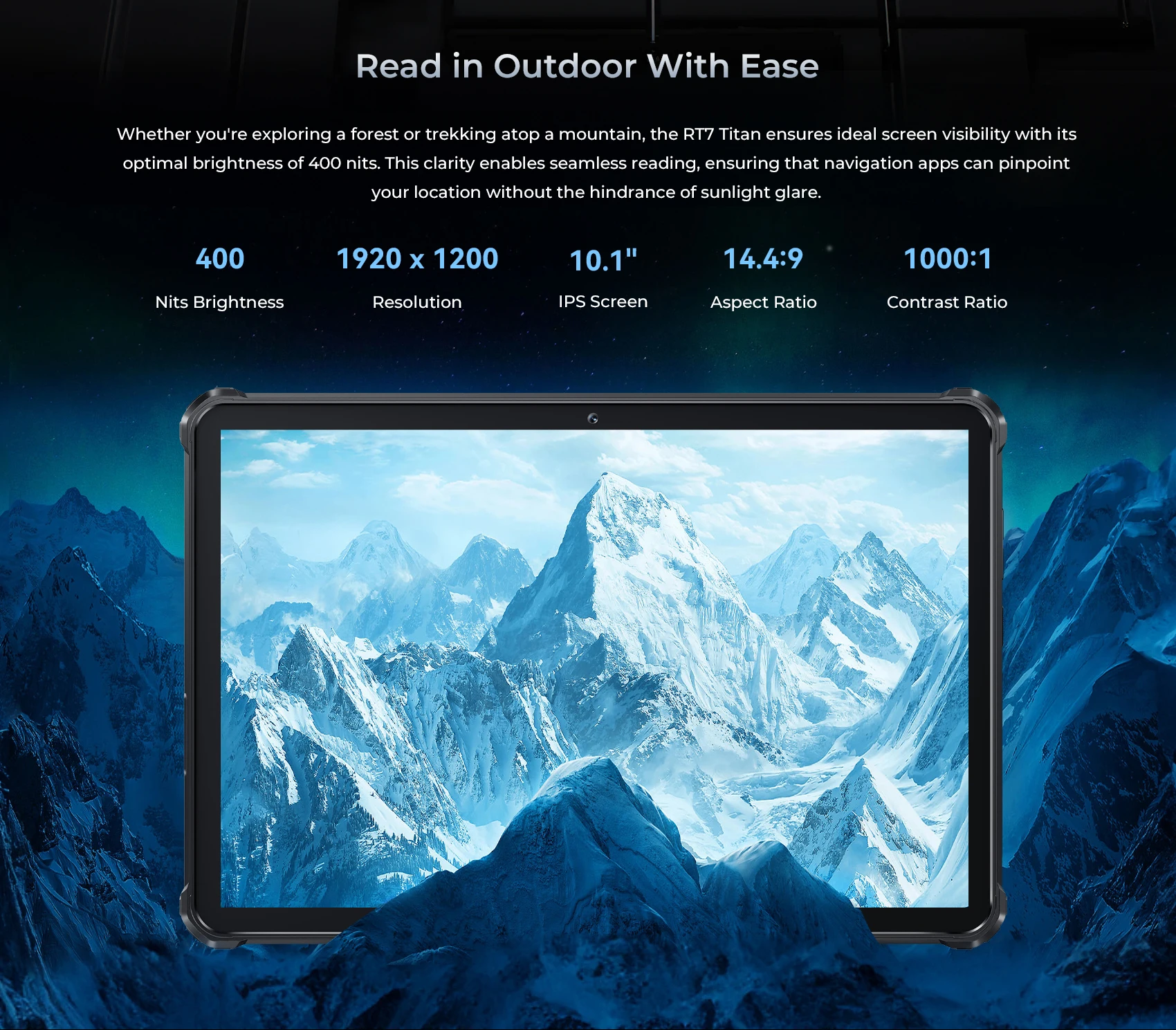 OUKITEL RT7 TITAN 5G Rugged Tablet PC 10.1 Inch FHD+ 12GB+256GB ...