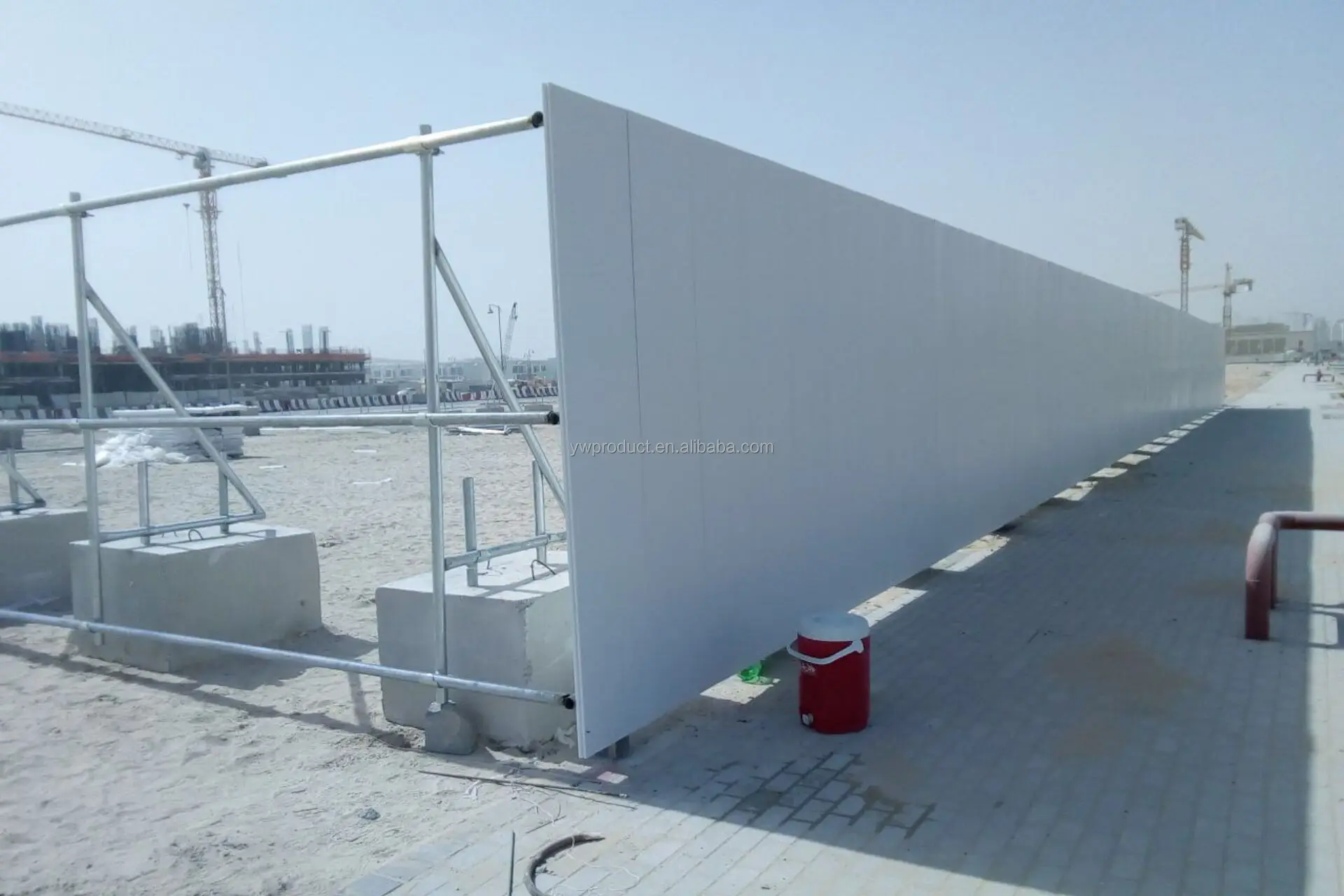 Pvc Hoarding Panel Construction Site Hoarding Temporary White Colorbond ...