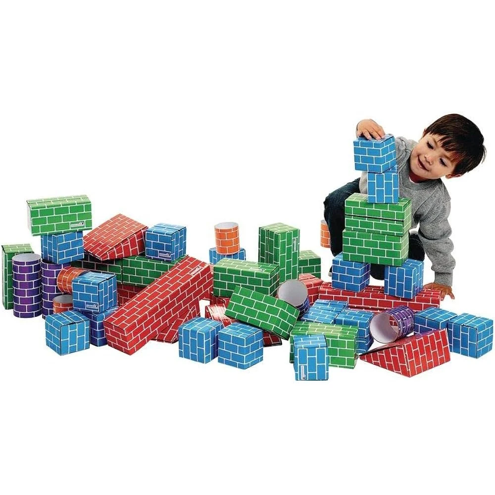 Custom Children Diy Geometry Stacked Building Blocks Puzzle Educational ...