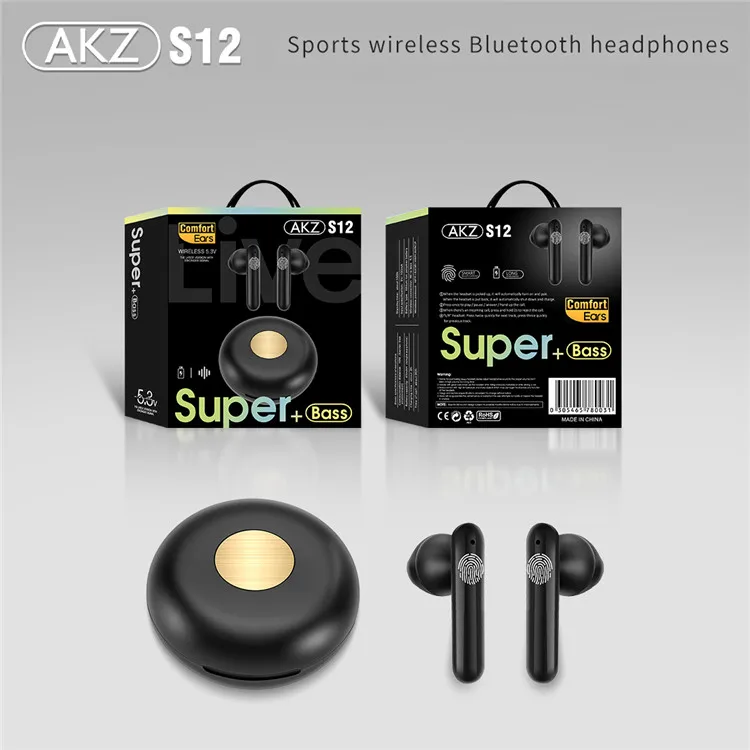 Akz Tws Smart Touch Control Earbuds Earphones Sports Wireless Bluetooth Earphone Headphone For ...