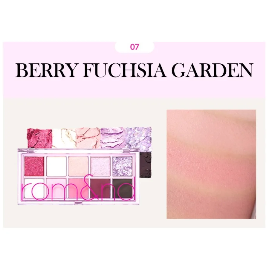 Romand Better Than Eye Shadow Palette Berry Puchsia Garden 10 Colors ...