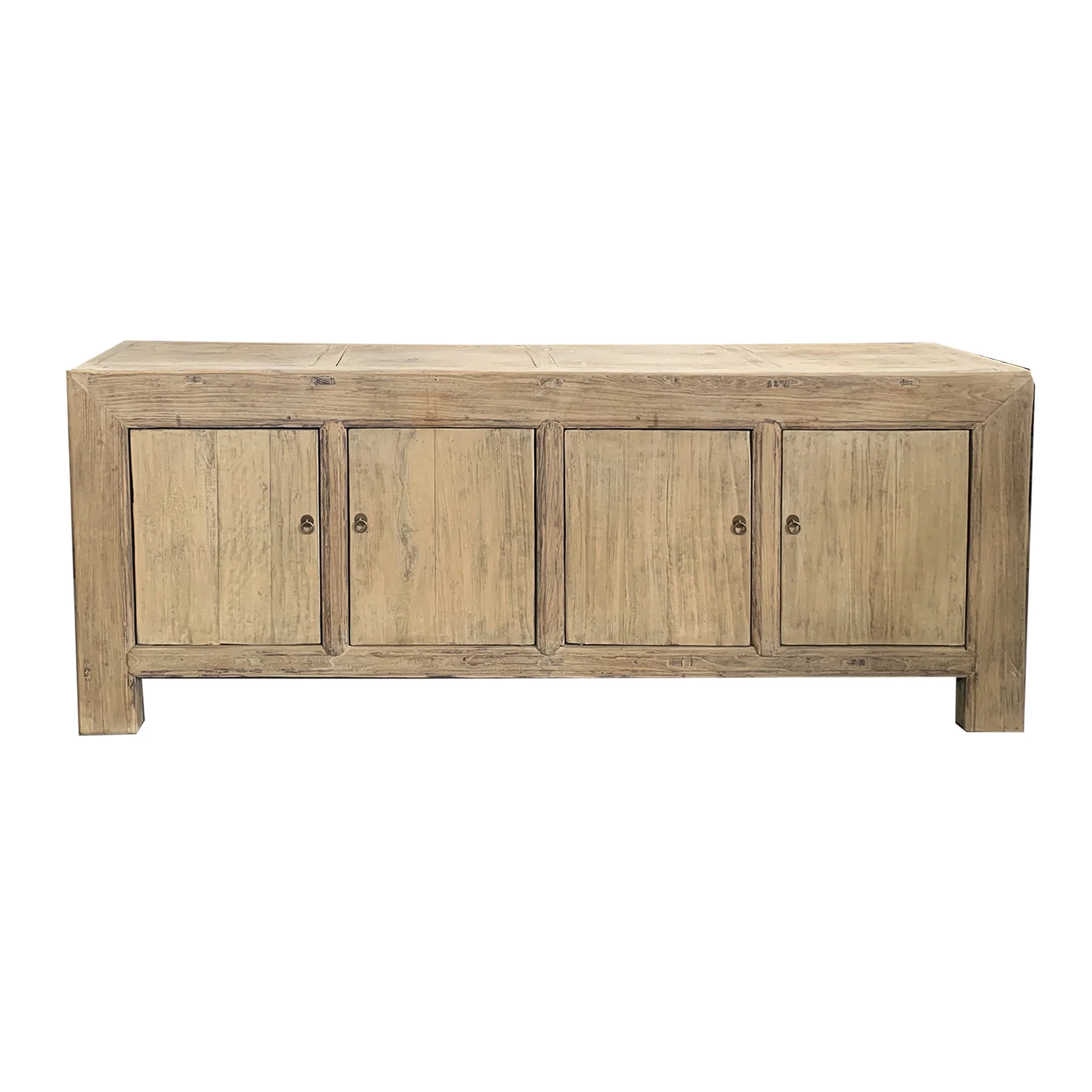 Asian Antique Vintage Chinese Reclaimed Solid Wooden Sideboard Buffet Table