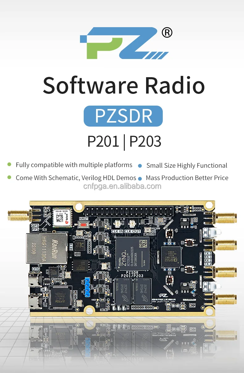 Puzhi P201 P203 Pzsdr Zynq7020 Ad9361 Pluto Openwifi Ad9363 Hackrf One Sdr Development Board ...