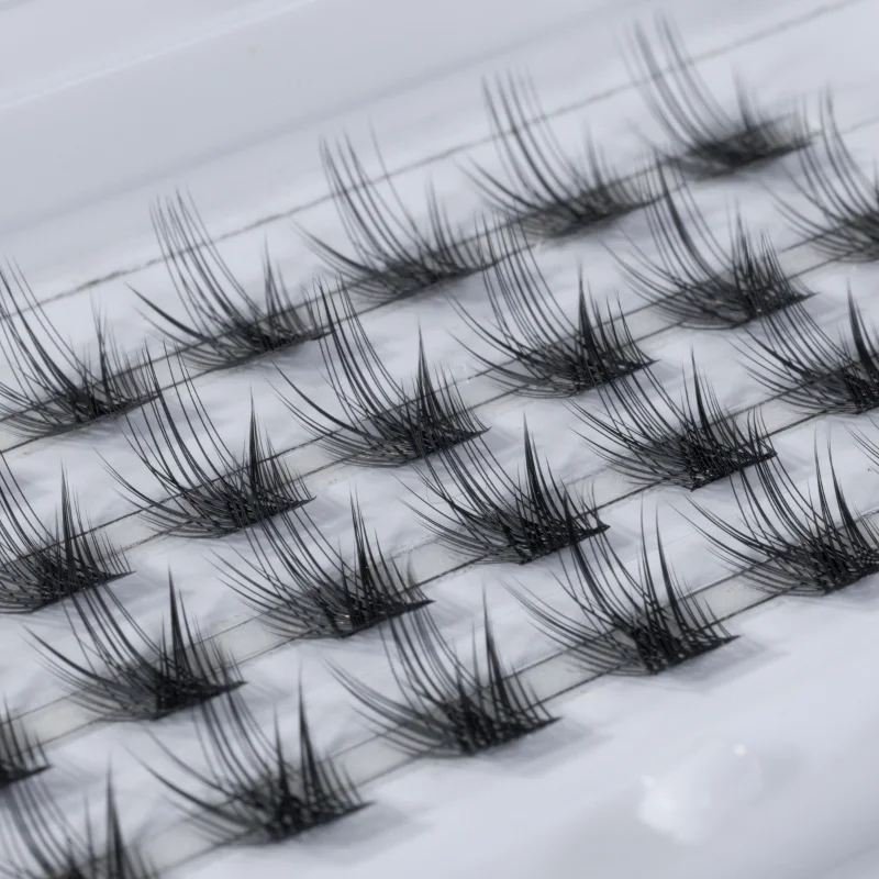 High Quality Korean Pbt Eyelash Custom Color Super Mink Eyelash Custom Package Eyelashes ...