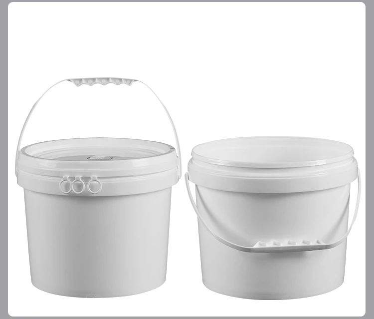 Heavy Duty Custom Printing 6l Food Grade Plastic Bucket White With ...