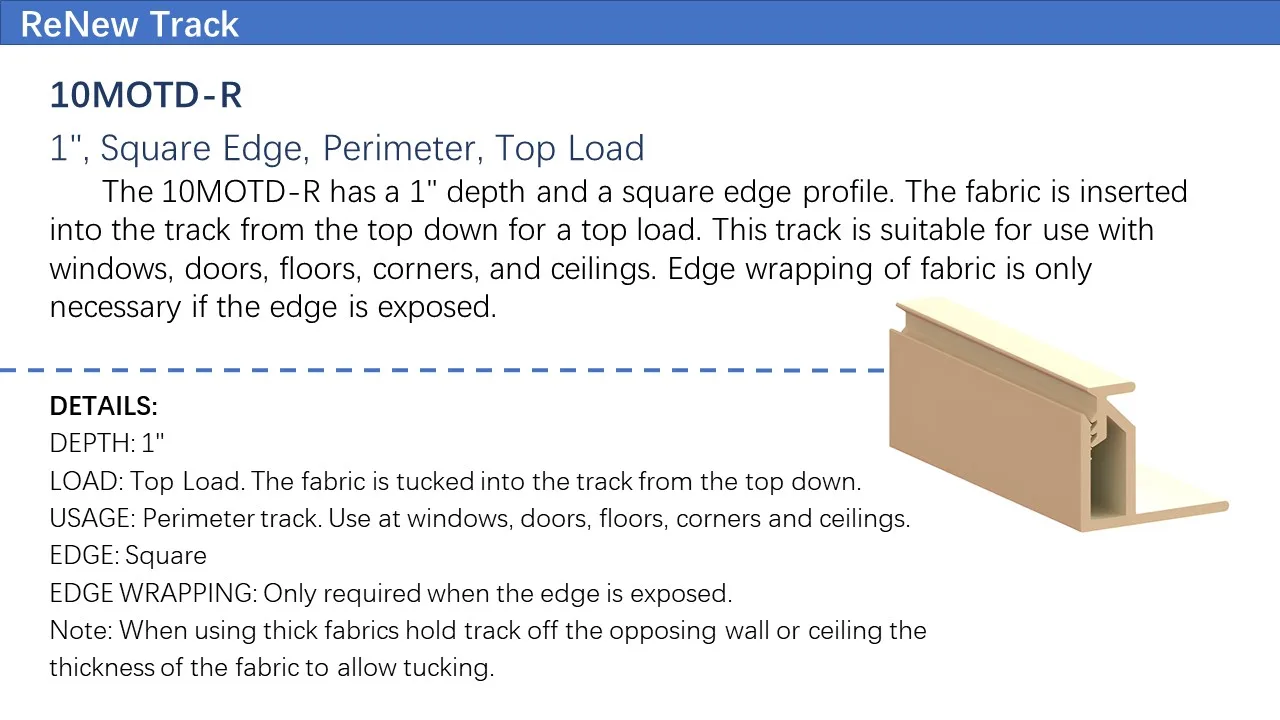 Customizable Fabric Wall Renew Track - Durable & Stylish