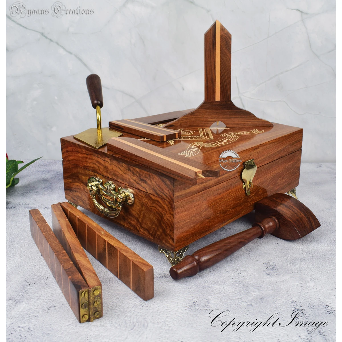 Luxury Roosewood Wooden Masonic Working Tools Set Wooden Wooden-plumb ...