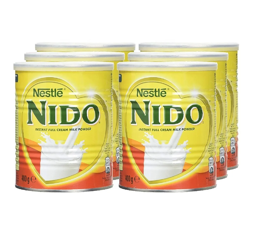 Nido Dry Whole Milk Powder, 400g (Pack of 6) - Instant Full Cream Milk ...