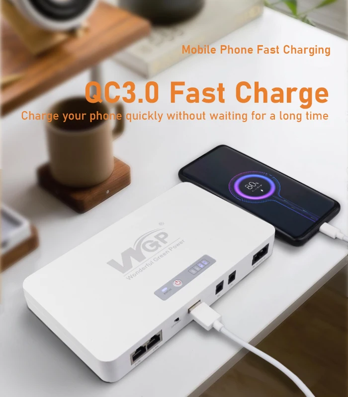 Mini Ups Usb 5v Dc 9v 12v Poe 24v 48v Multi-output For Wifi Router Cctv ...