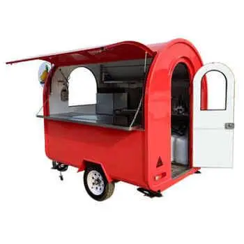 Mobile Hot Dog Food Trucks Beverage Hot Dog Storage Kitchen Trailer Ice ...