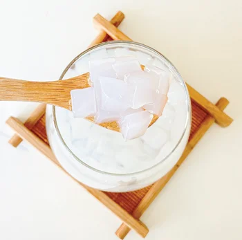 Nata De Coco Is A Slightly Chewy,Translucent,Jelly-like Food Produced ...