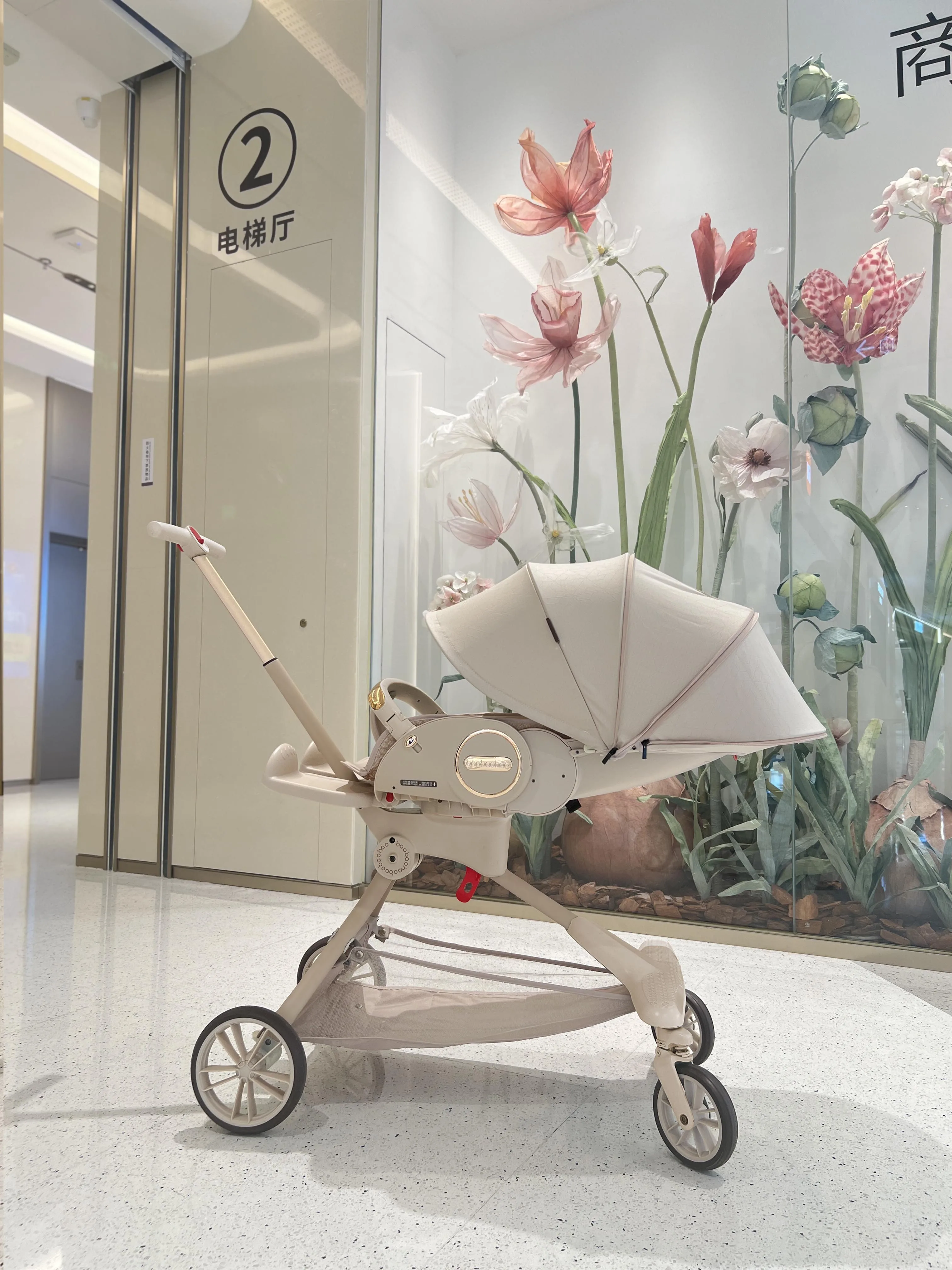 Baobaohao Babi Stroller Luxury High View Can Sit And Lie Two-way ...