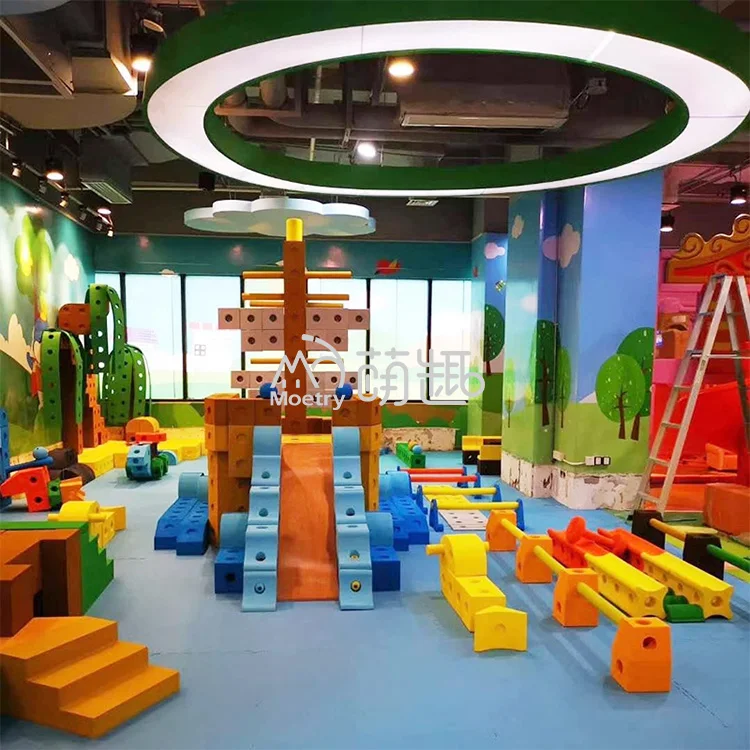 Big Blue Blocks EVA Foam Playground for Kids' Fun & Learning