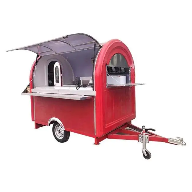 Stainless Steel Outdoor Mobile Food Trailer For Restaurants / Food ...
