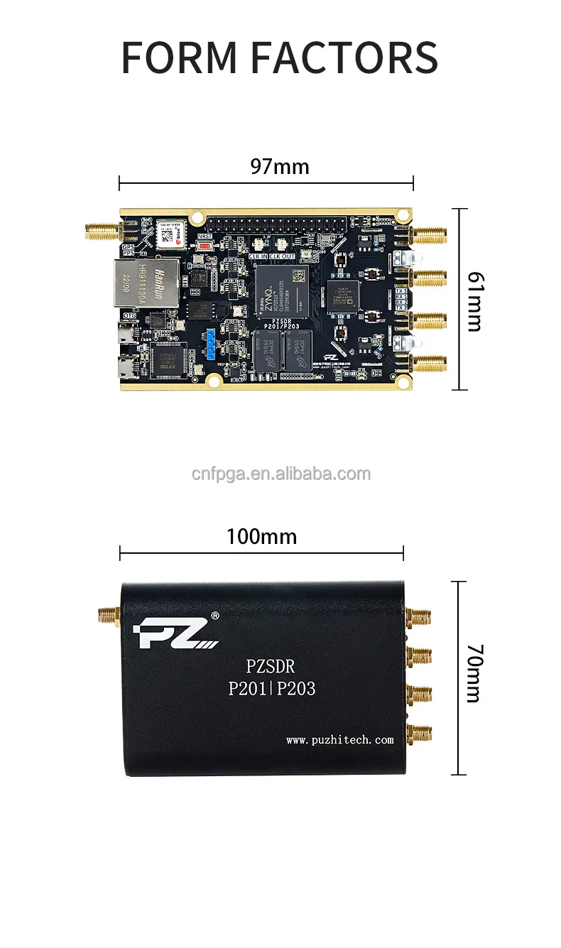Puzhi P201 P203 SDR Development Boards with AD9361/AD9363