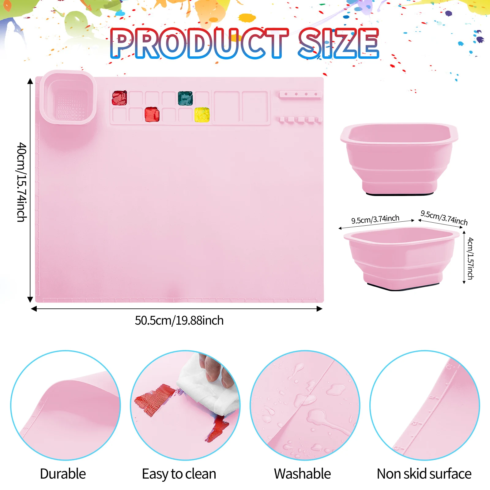 Creative Magnet Silicone Mat Set Craft Non Stick Suction Cup Silicone ...