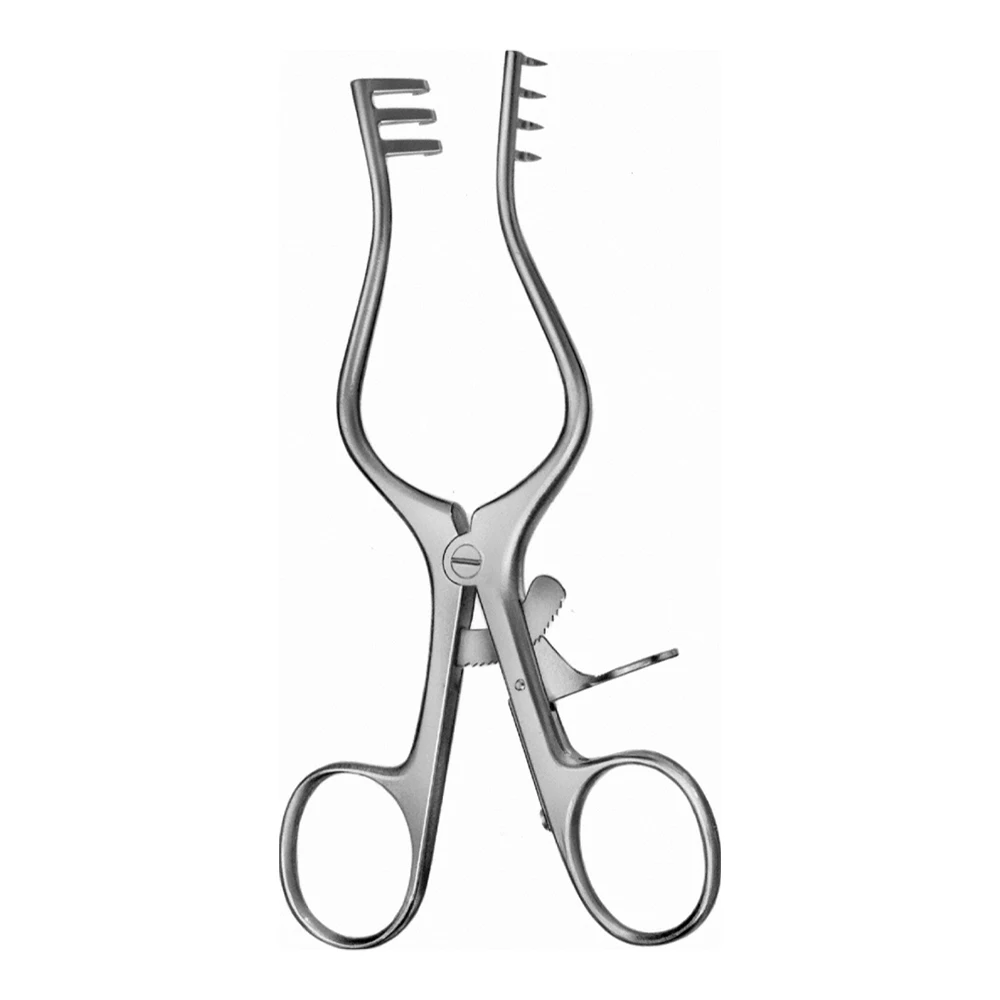 German Stainless Steel Weitlaner Retractor 130 Mm 5 18" 3 X 4 Prongs ...