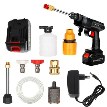 24v High Pressure Cordless Car Washer Wireless Spray Portable Water Gun ...