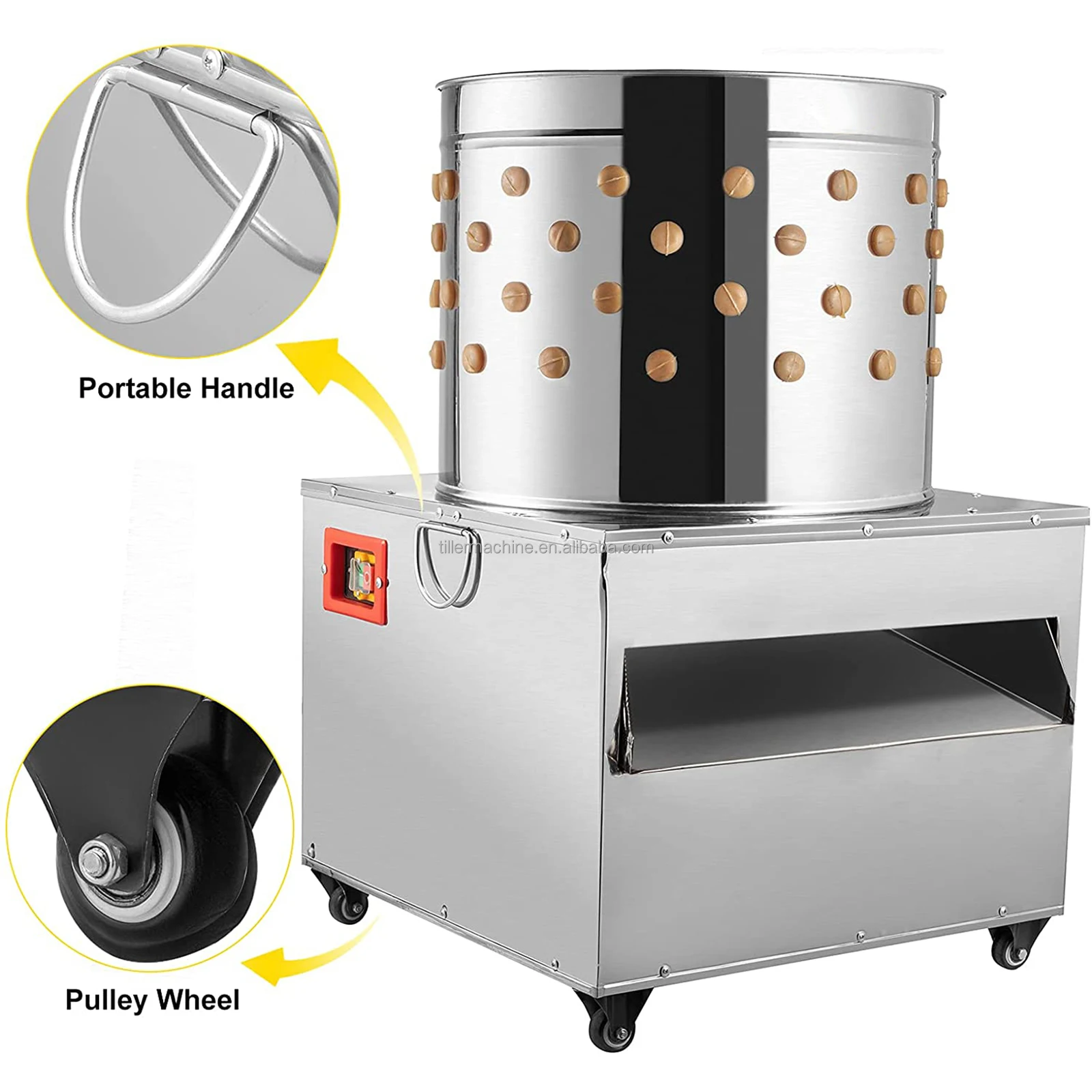 Commercial Chicken Poultry Plucker Feather Plucking Hair Removal ...