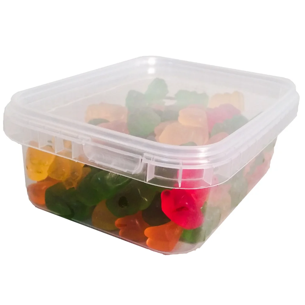 D280 Rectangular 280ml Tamper Evident Pp Iml Container & Pp Iml Lid For ...