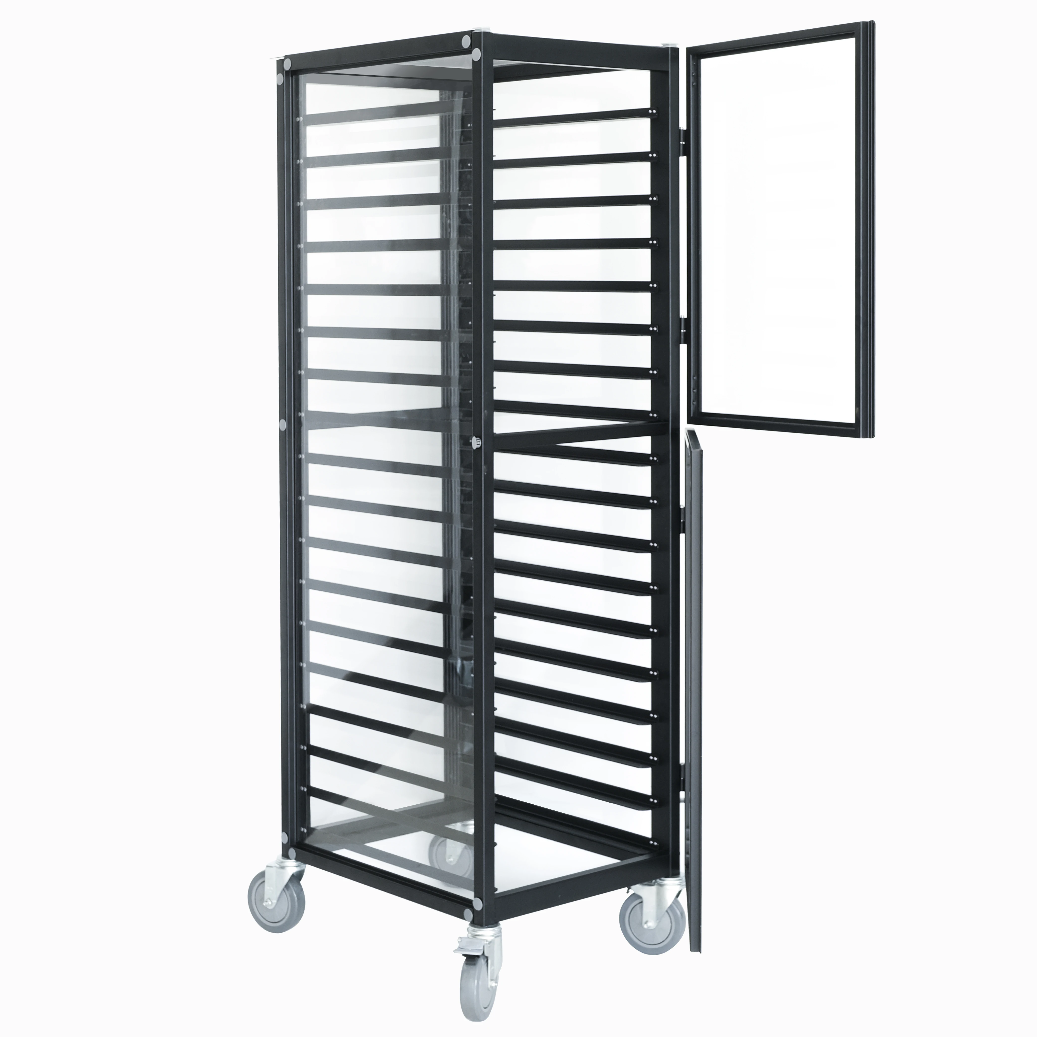 OEM Hotel Restaurant 18 Shelves Commercial Bakery Tray Trolley Aluminum ...