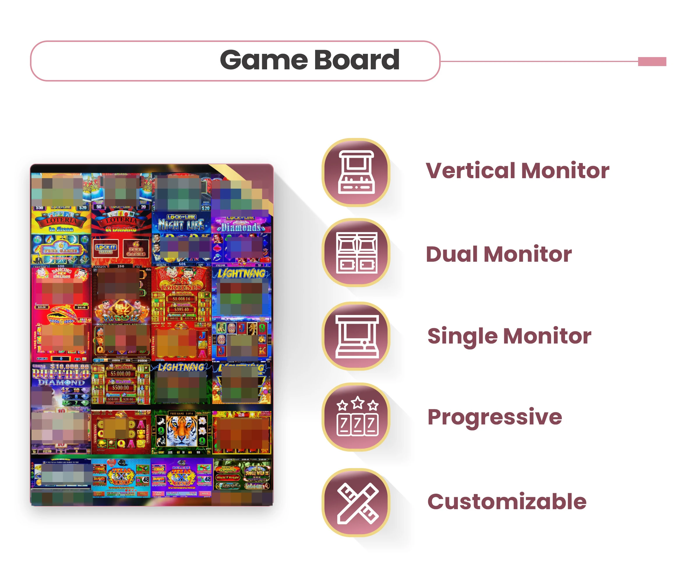 Royal Club Deluxe - Borden Wheel Linking Single Game Board