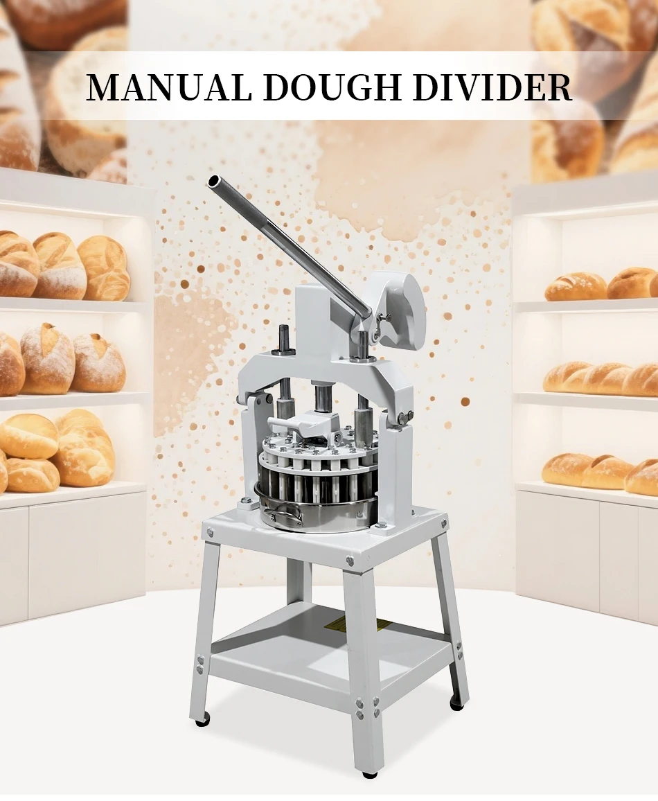 Commercial Manual Dough Divider Cutting Machine Pizza Ball Rounder ...