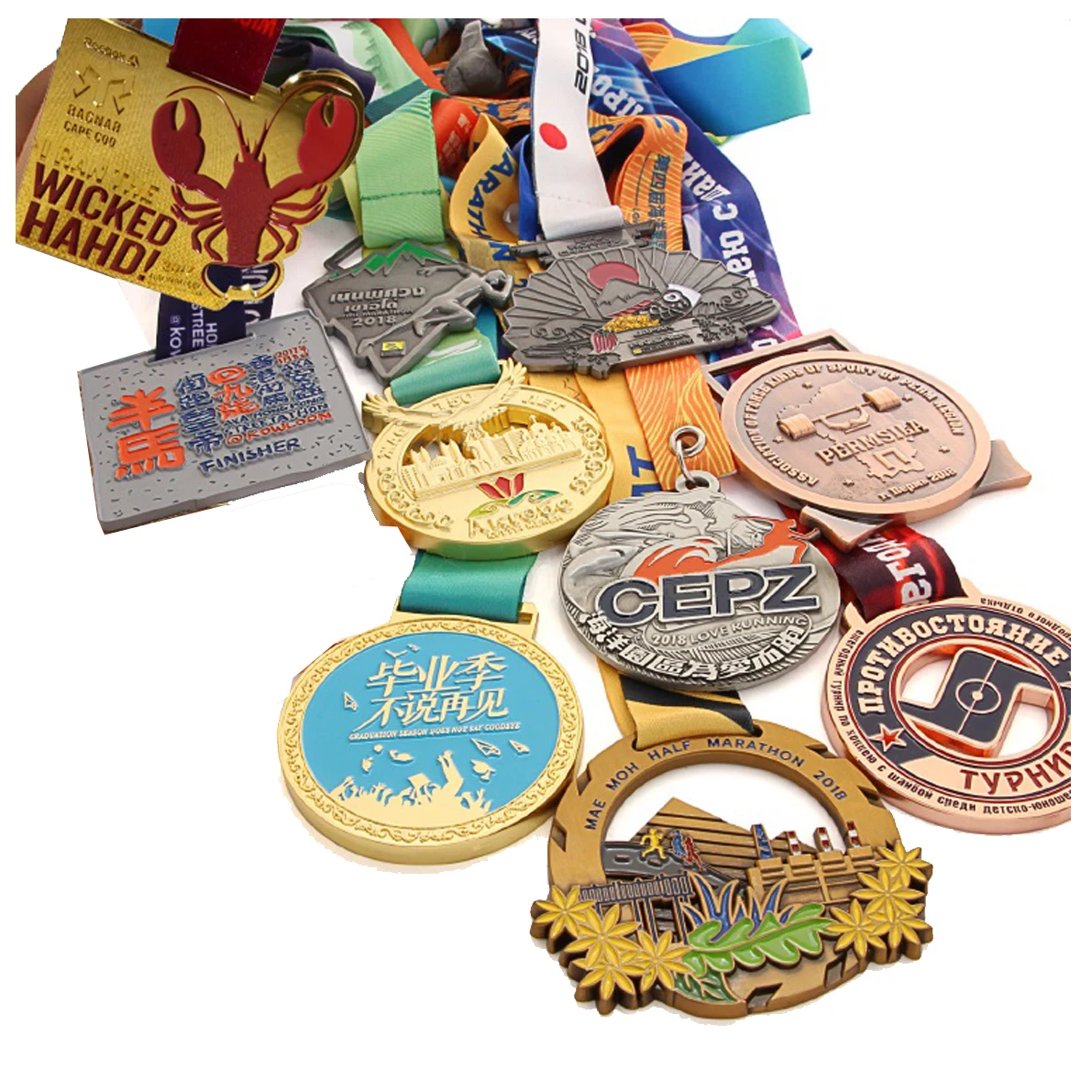 Custom Medals And Trophies Hangers Display Football Plastic Acrylic ...