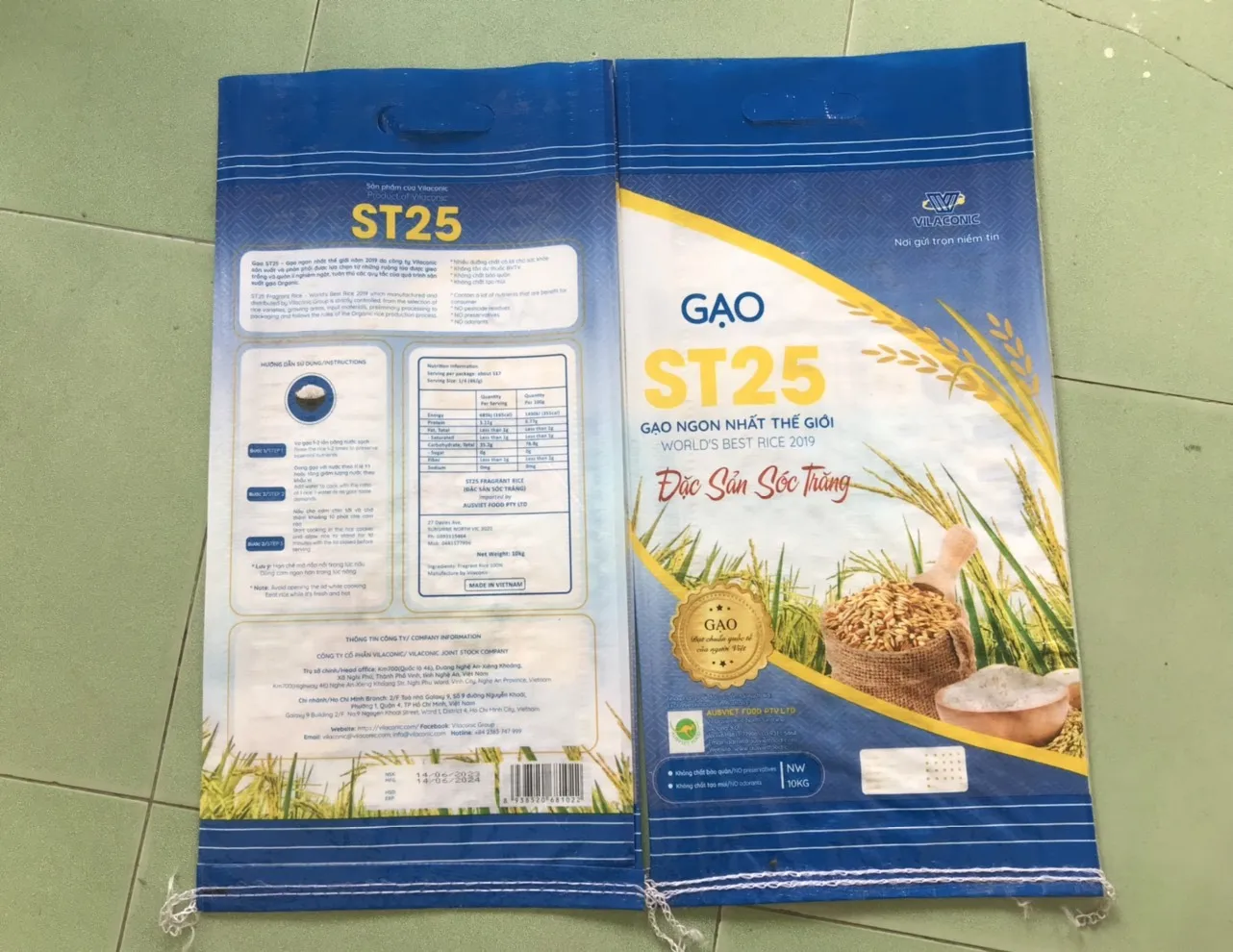 VN ST25 RICE Long Grain The World Best RiceFrom Vilaconic Factory ...
