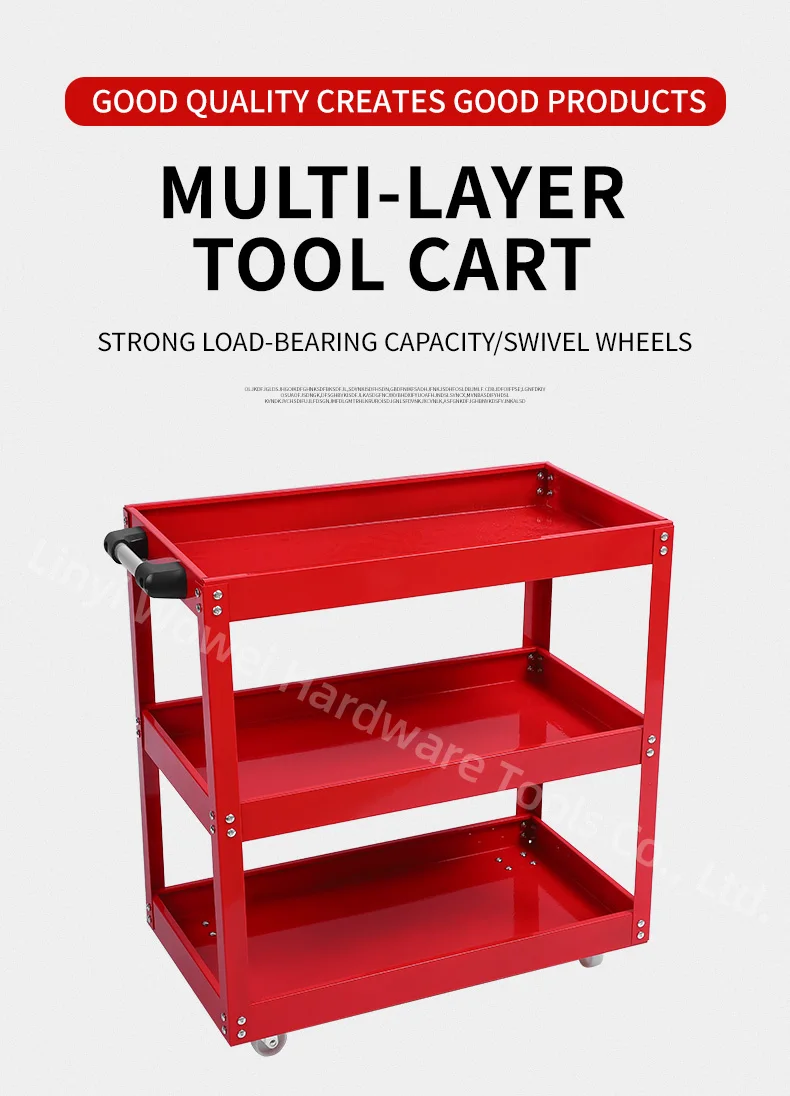 High Quality 3 Tiers Three Layer Trolley Storage Trolley Multi Function ...