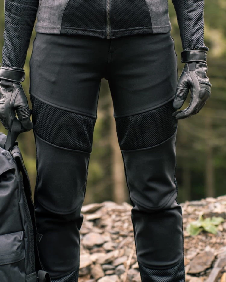 Womens Waterproof Textile Motorcycle Pants with CE Armor