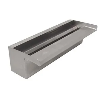 Metal Stainless Steel Pool Garden Spillway Rectangular Waterfall Pool ...