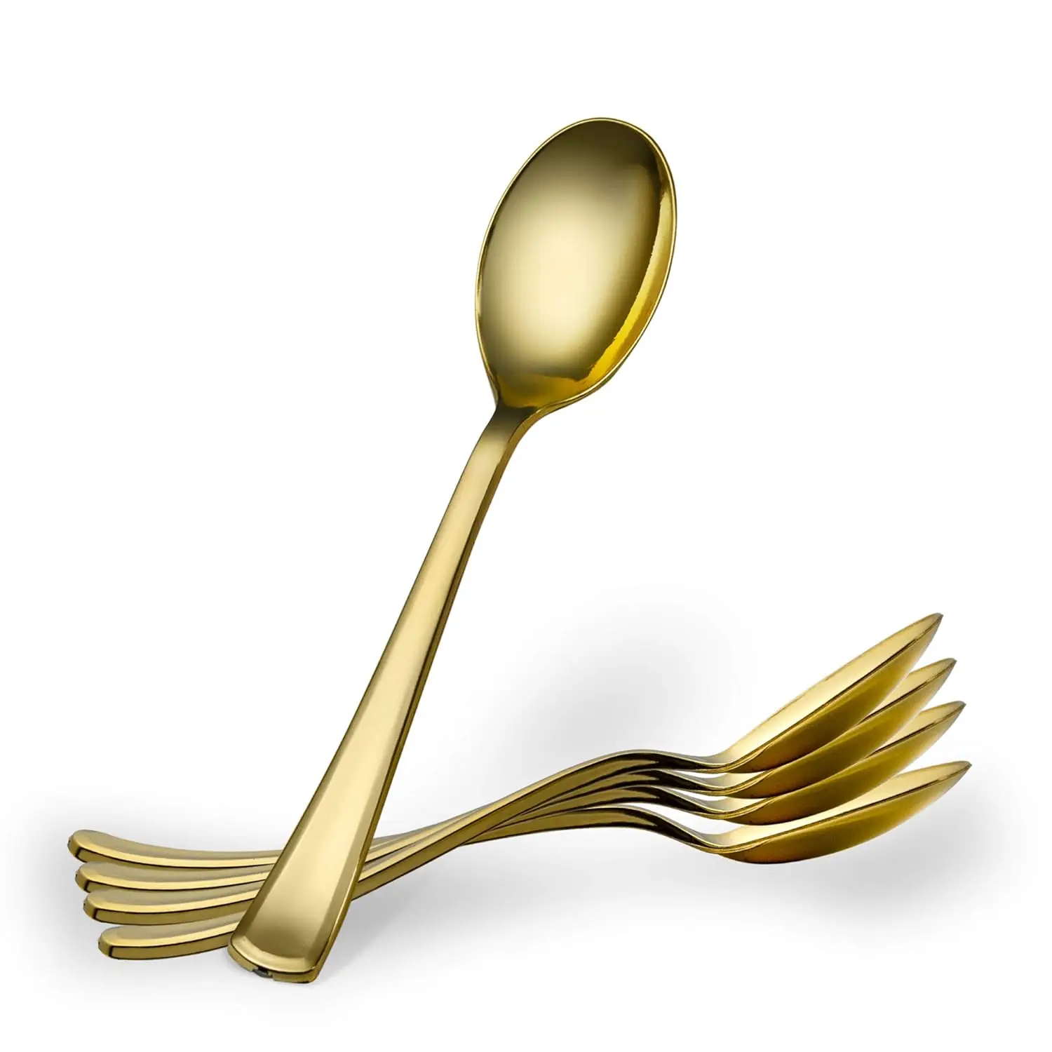 Top Grade Fancy Gold Plastic Spoons for Party and Events Catering Use ...