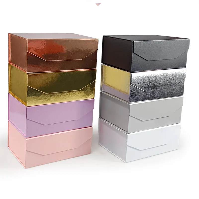 Luxury Folding Gift Box Packaging With Magnetic Lid Wholesale Custom ...