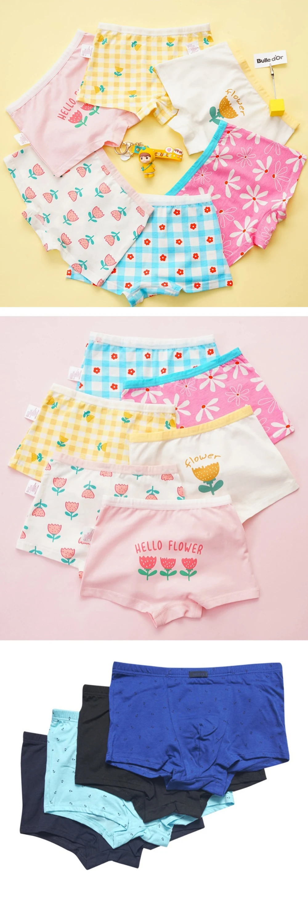 Boys Underpants Childern's Underwear Various Colors Soft Cotton ...
