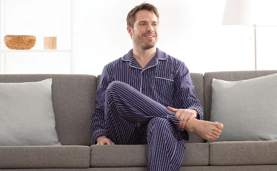 Prefect Sleepwear Men Comfortable Pjs Men's Organic Cotton Pajama Set ...