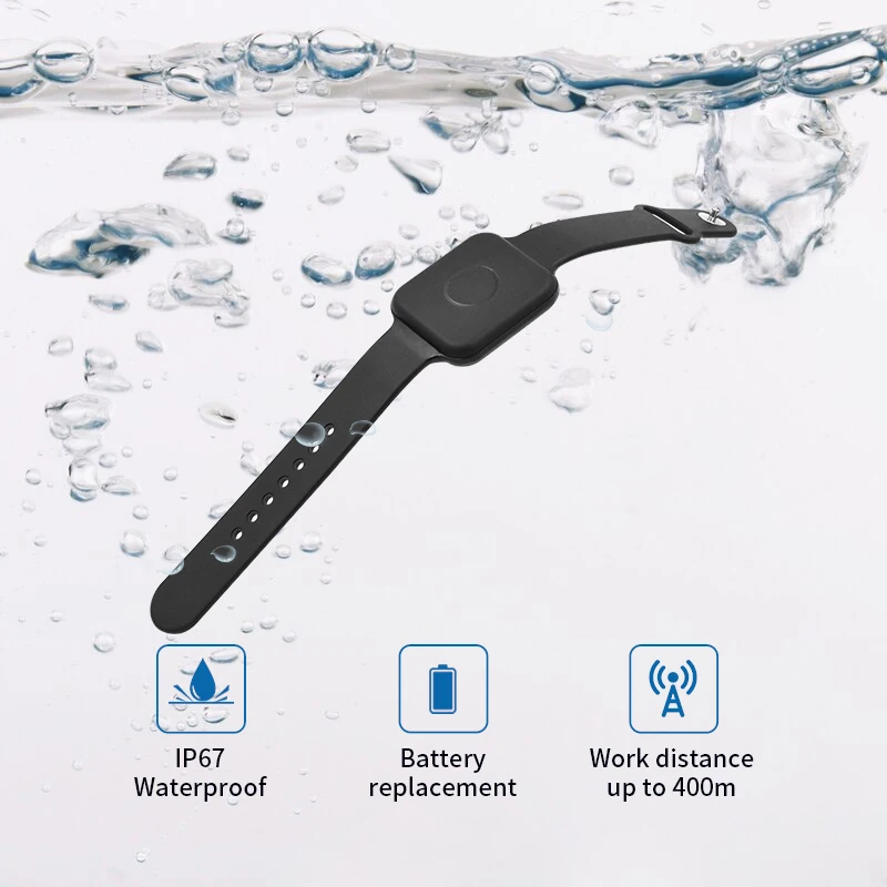 Bluetooth Ble Emergency Beacon Wristband Battery Replacement Ip67 ...