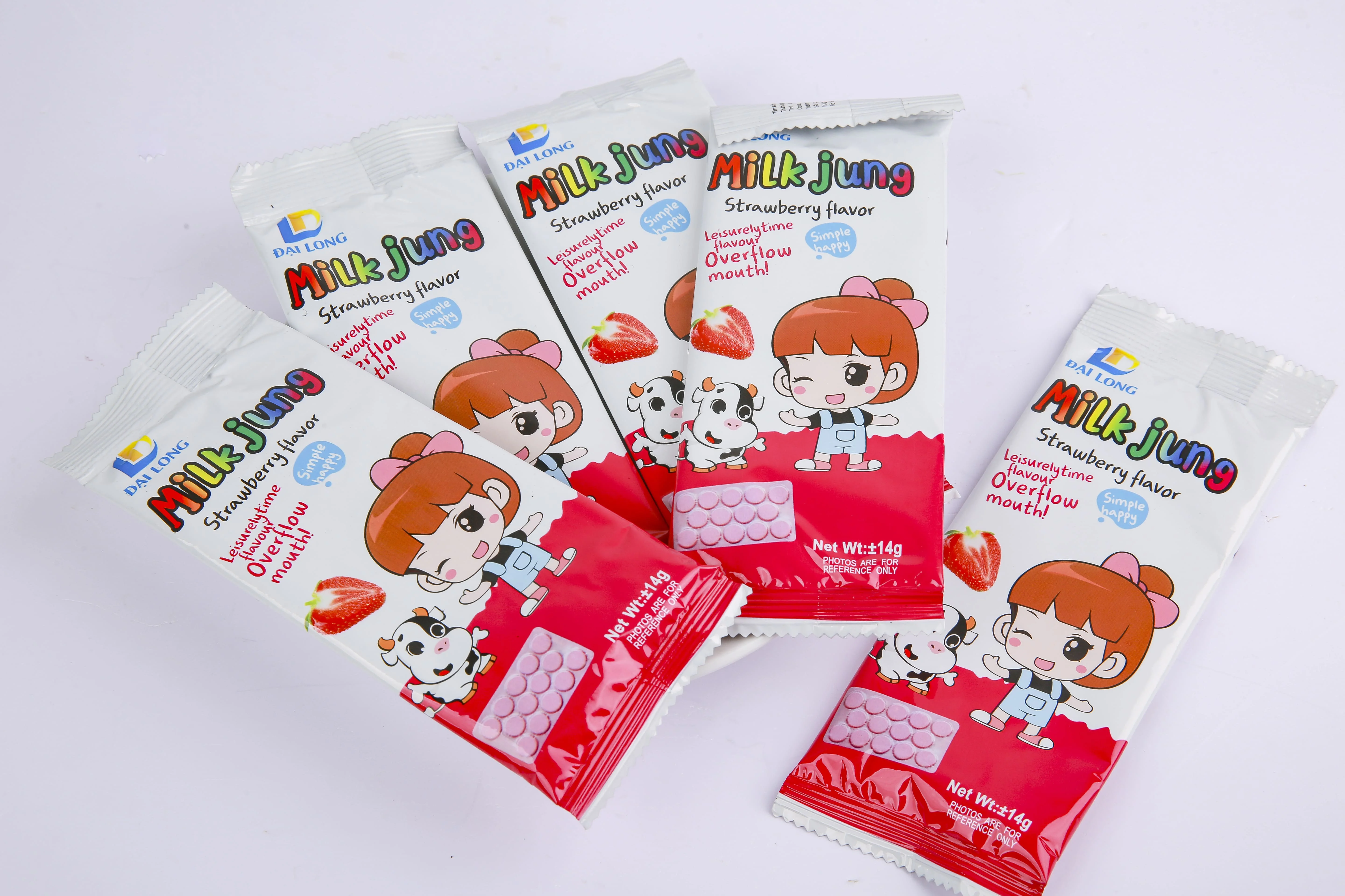 Bag Of Strawberry-flavored Hard Candy With A Light,Sweet Taste Suitable ...