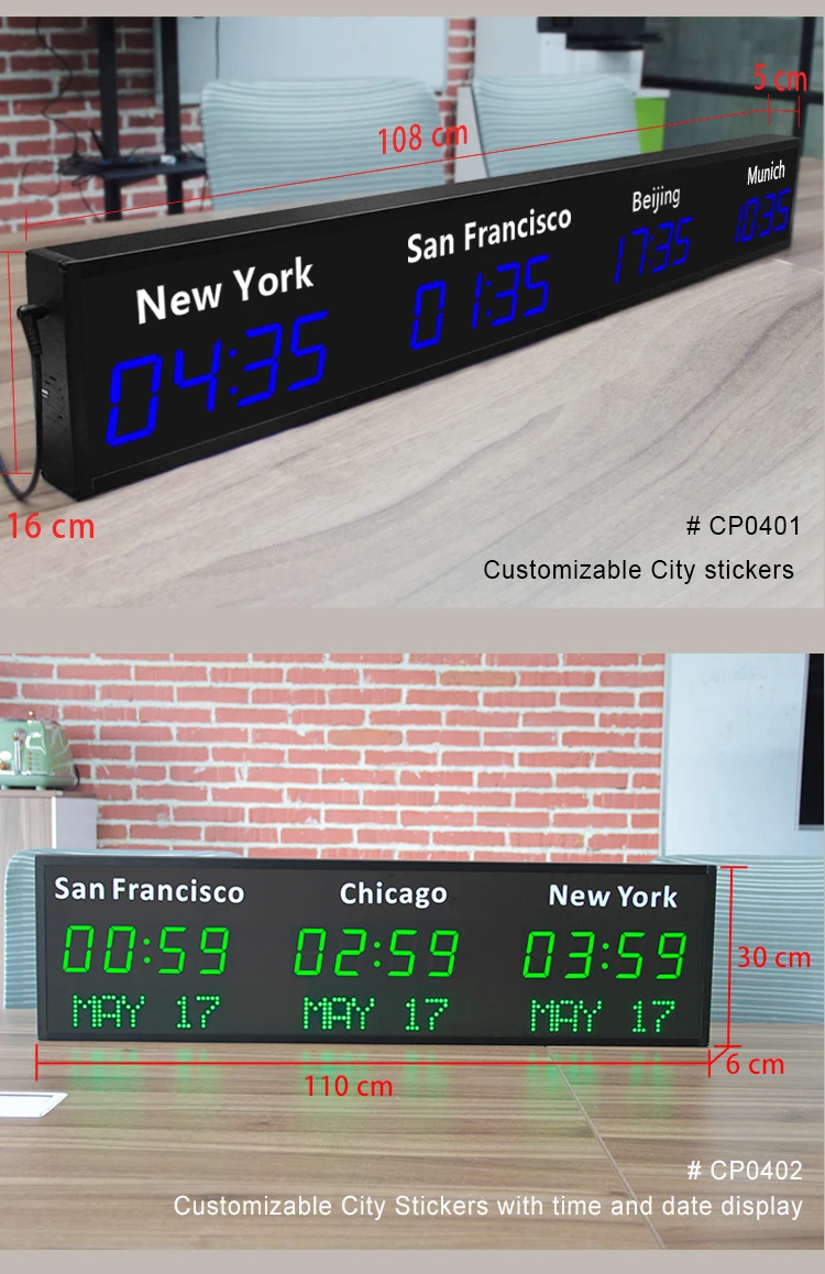 CHEETIE CP34 Custom Multiple Programmable Timer Zone Wall Clock