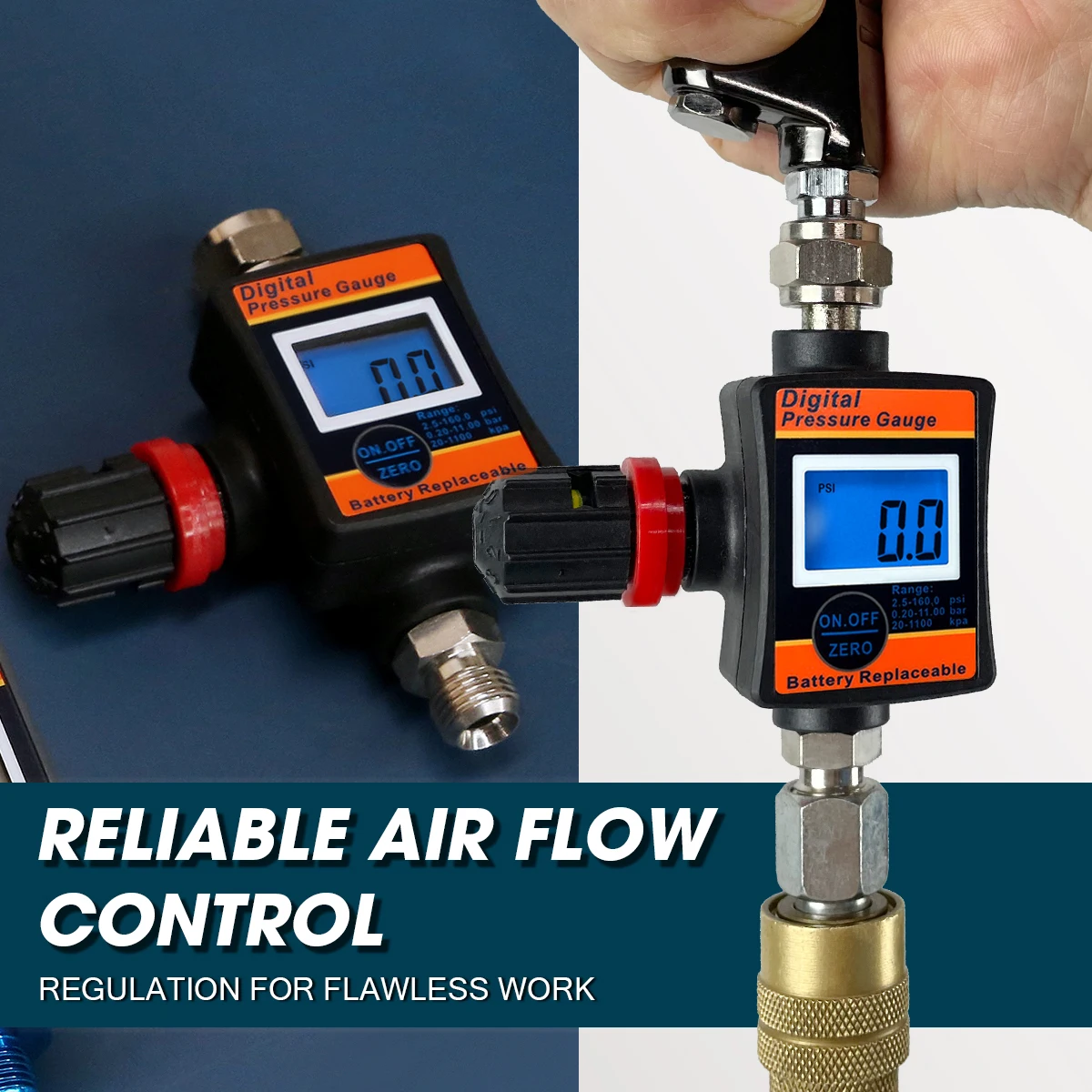 Adjustable Pneumatic Air Pressure Regulator for Spray Guns
