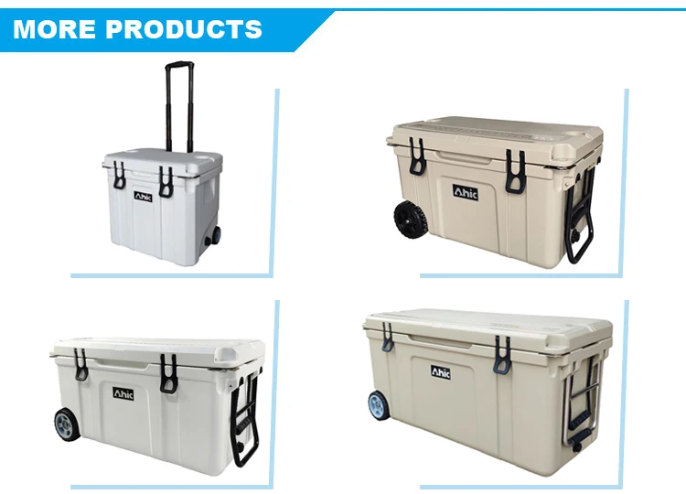 AHIC Cooler with Wheels Insulated Large Ice Chest with Portable Handle ...