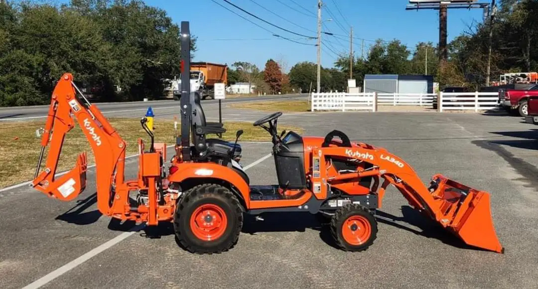 John Deeere Lawn Mower Tractor with Front Loader & Backhoe